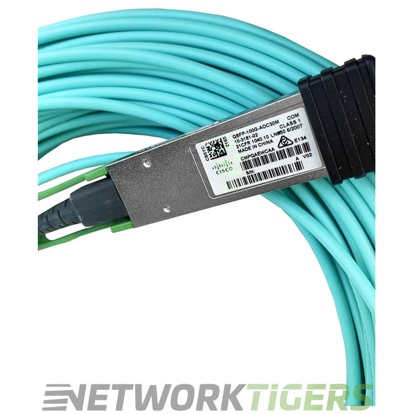 QSFP-100G-AOC30M | Cisco QSFP28 AOC | Active Optical - new – NetworkTigers