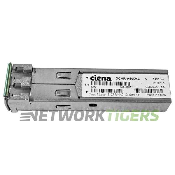 XCVR-A80D43 | Ciena SFP | 1 Gigabit BASE-CWDM - NetworkTigers