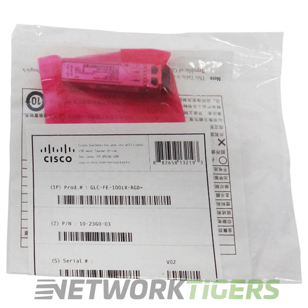 GLC-FE-100LX-RGD | Cisco SFP | BASE-LX10 100Mbps - NetworkTigers