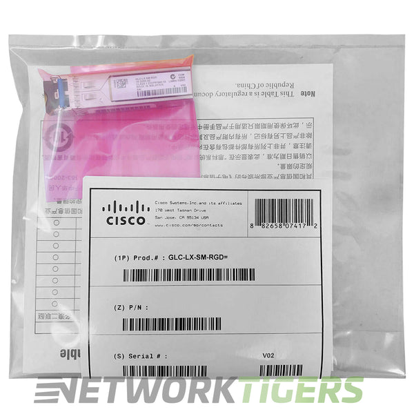 GLC-LX-SM-RGD | Cisco SFP | BASE-LX/LH 1 Gigabit - new – NetworkTigers